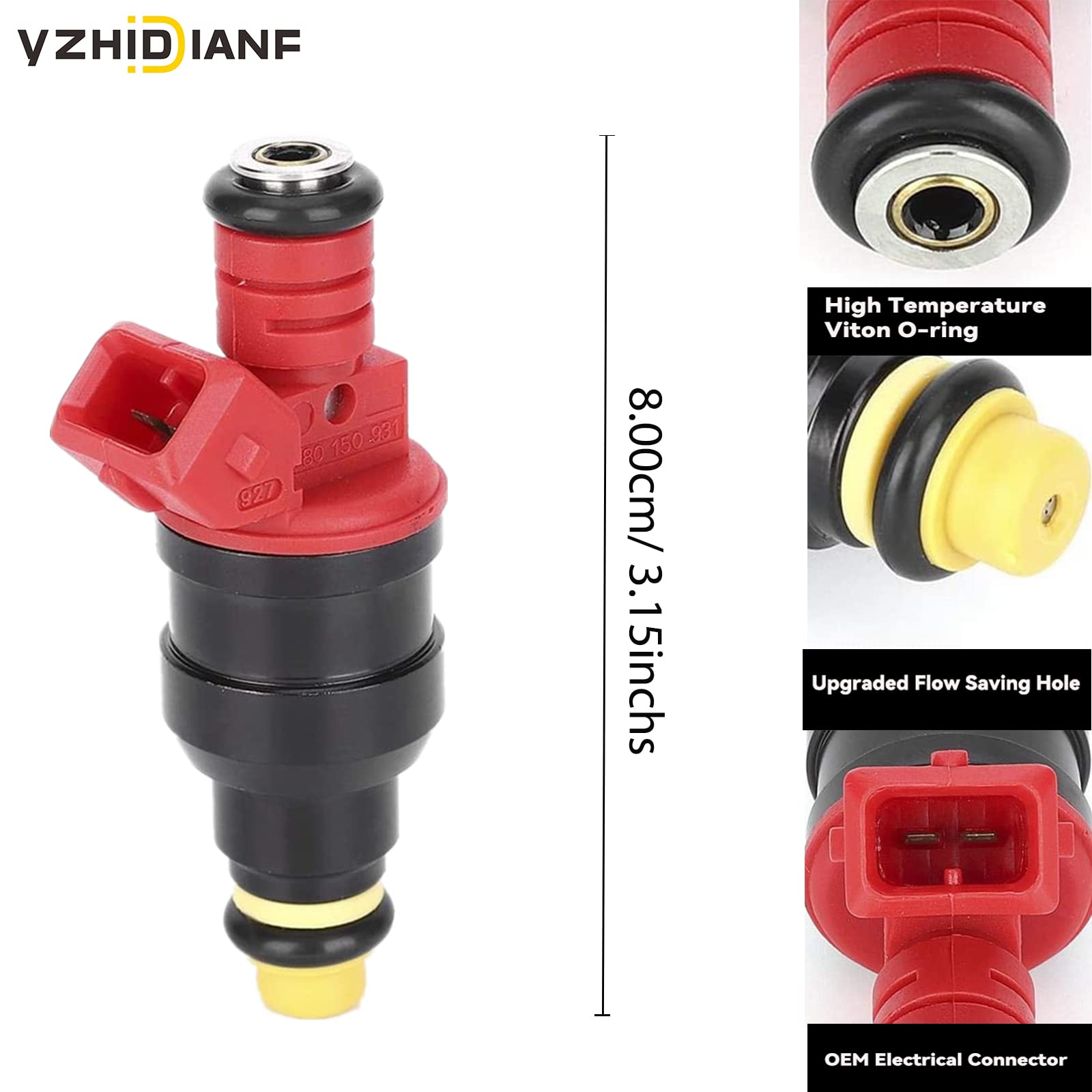 0280150931 Fuel Injector Fits For:-Ford Aerostar 1996, For:-Ford Explorer 1993 1994 1995 1996, For:-Mazda B4000 1997, For:-Mazda Navajo 1993-1994 (6 Pcs)