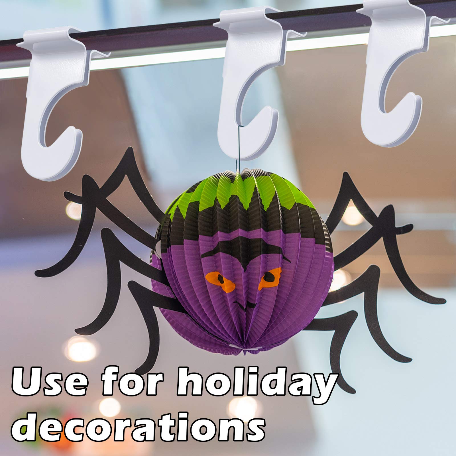 10 Pieces Drop Ceiling Hooks Metal Drop-Ceiling T-Bars One-Piece Ceiling Grid Clips Suspended Ceiling Hooks for Hanging Plants Decorations, Holds up to 20 lbs