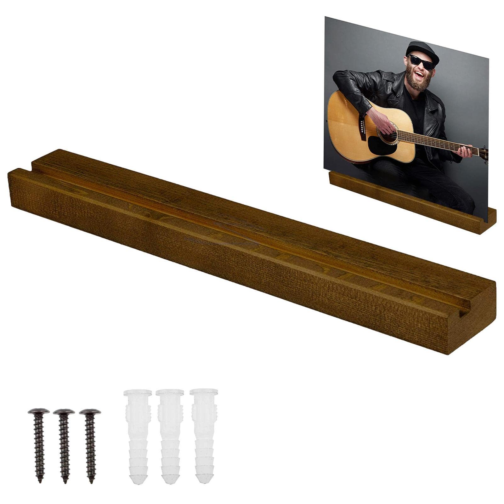 1/2 Record Wall Mount - Vinyl Record Wall Mount, Record Display Wall Mount | Smooth Record Storage Hanger with Multifunctional Design, Wood Floating Album Shelf for Music Lovers