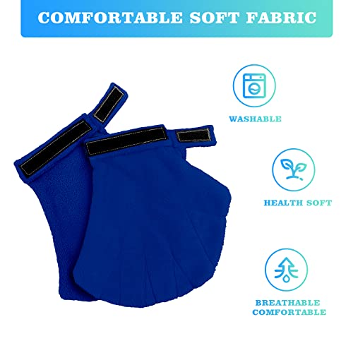 1 Pair Sugar Glider Bonding Mitt, Small Animal Anti-bite Gloves, Pet Anti-bite Protection Product, Pet Handling Gloves for Birds, Parrots, Guinea Pigs, Hedgehogs, Hamsters, Honey Glider (Blue)