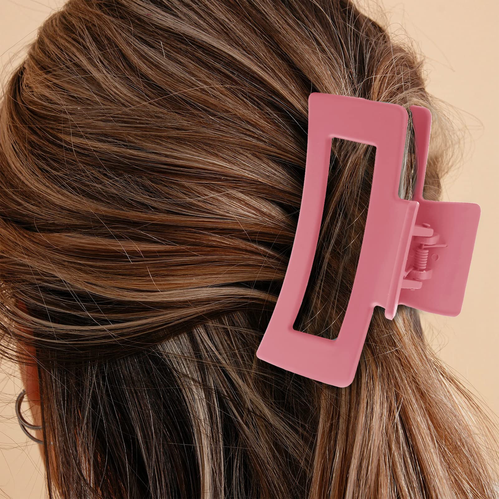 10 Pack Large 4.1" Matte Claw Clips for Women, Hair Styling Accessories for Thick Hair