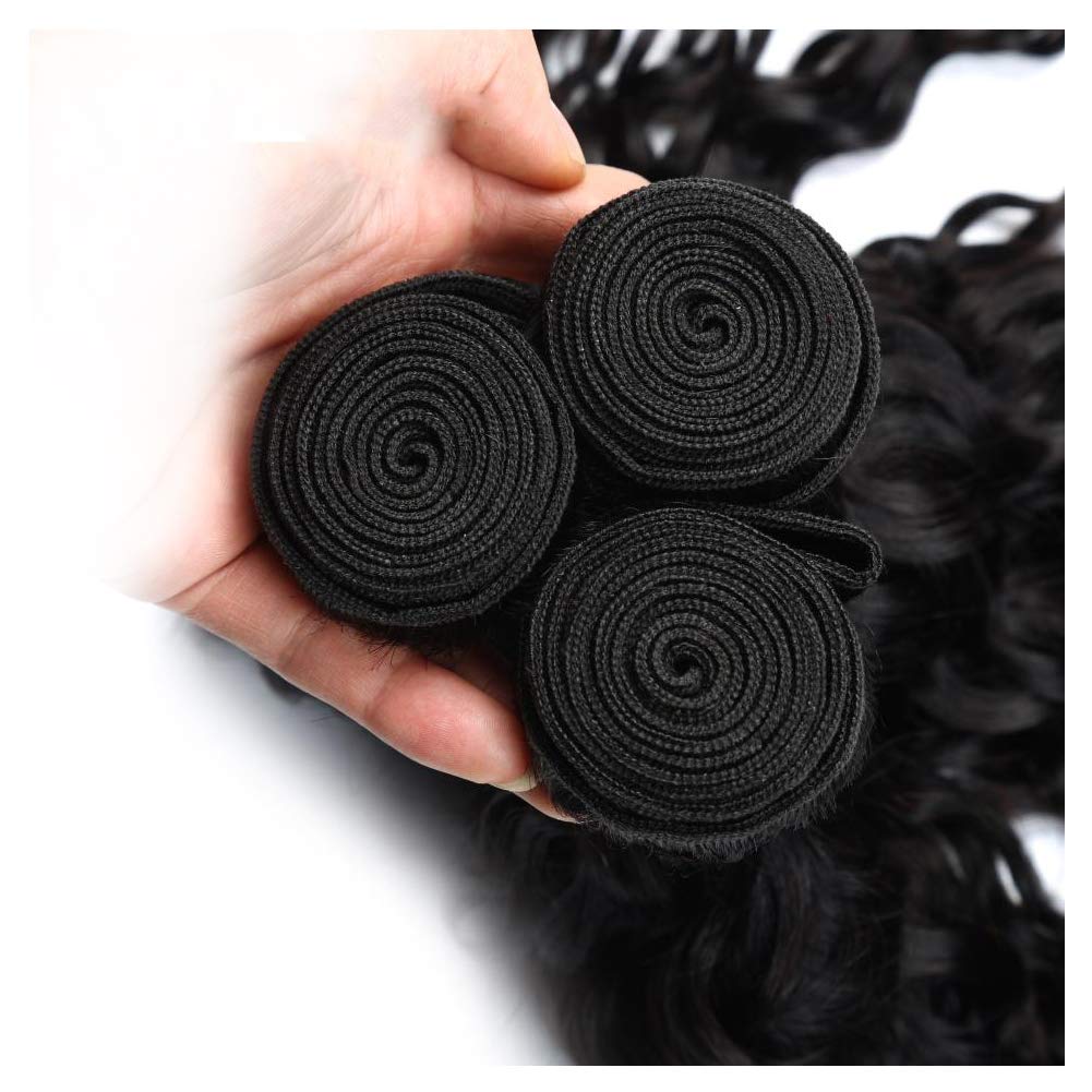 24 Inch Water Wave Single Bundle Human Hair Brazilian Virgin Hair 1 Bundle Water Wave Human Hair Single Bundles Brazilian Virgin Curly Bundle Weave Hair Human Bundles