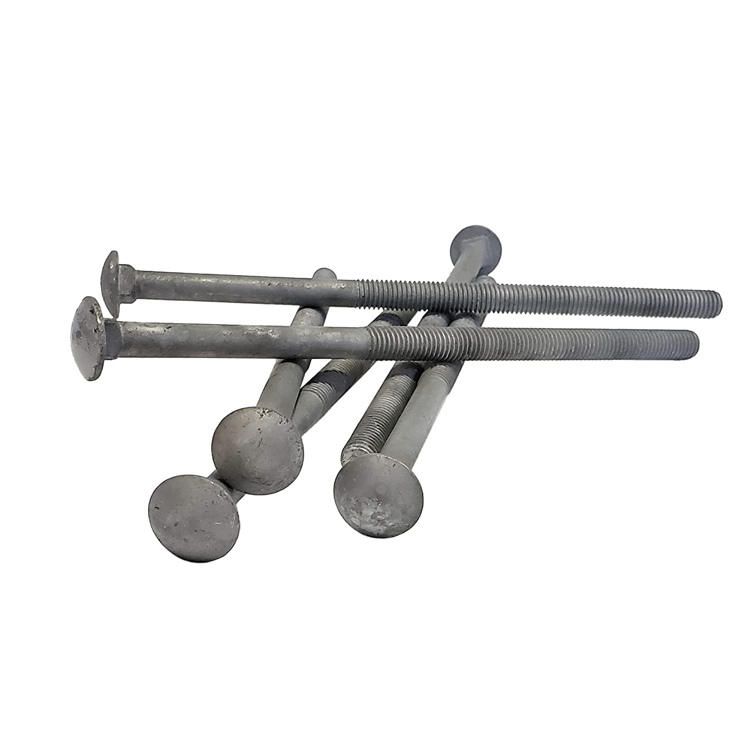 1/2" - 13 x 10" Carriage Bolt | Round Head| Hot Dip Galvanized | 10pcs