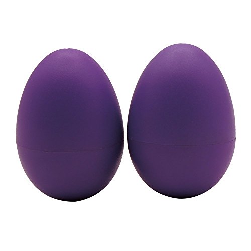 1 Pair Purple Shaker Eggs Plastic Egg Music Shakers fit for Children's Rhythm Toys,School Classroom Music Tools and Easter Gift