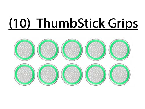 10 Pcs Silicone Cap Joystick Thumb Grip Protect Cover for Ps3 Ps4 Ps5 Xbox 360 Xbox One Xbox Series X Wii U NSwitch Pro Controllers Game Controllers