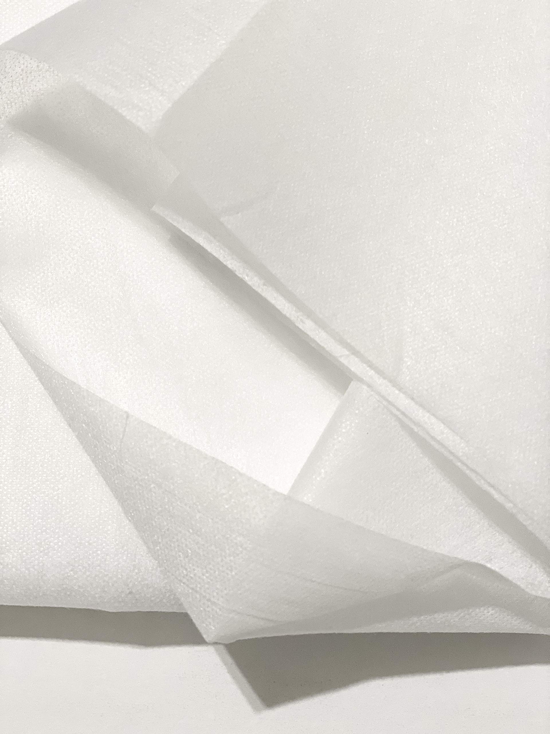 1 Yard X 60" Iron-on Medium Weight Fusing interfacing, Non Woven Fabric, White Fusible, Fuse, Iron on, Non Woven Fuse interface by SimpleStore