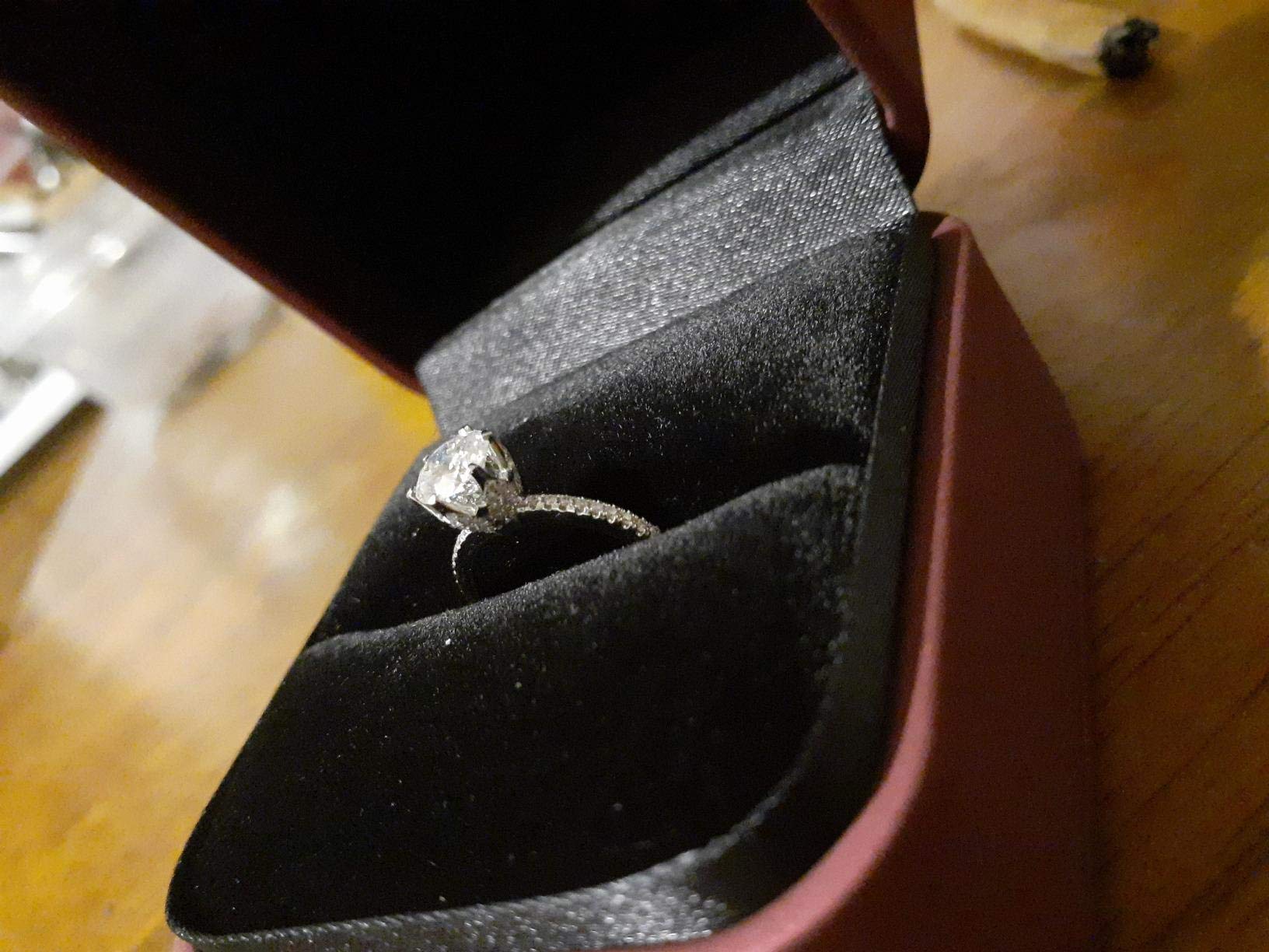 1-1/5 Carat (ctw) Bridal Set Moissanite Engagement Rings for women Platinum Plated Silver Ring Moissanite Rings (31)