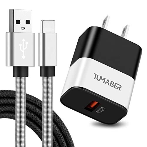 1 Pack-for Samsung Galaxy S22, S21,S23 Fast Charging Type C,25w USB C Super Fast Charger Type C Wall Charger Block&6ft Android Phone Cable for Samsung Galaxy S23 S22 Plus, S20 / S21 Ultra,Note 20