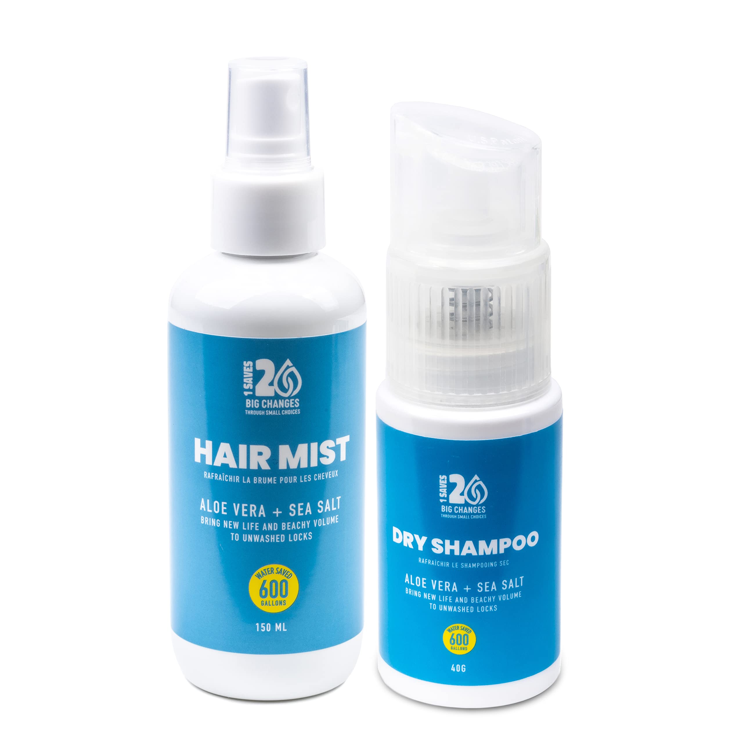 1 SAVES 20 Refresh Hair Collection, Includes Hair Mist and Dry Shampoo, All Natural Ingredients, For All Hair Types