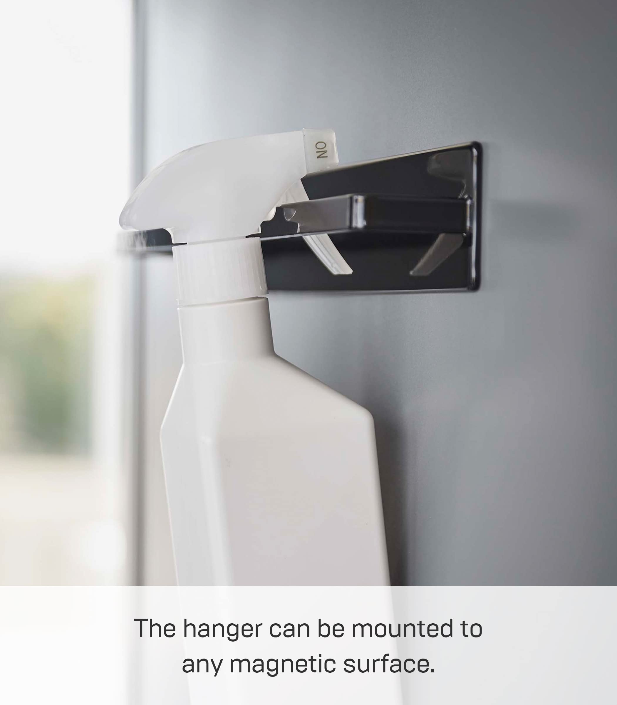 Yamazaki Home Magnetic Kitchen Hanger Steel | Towel Holder, One Size, Black