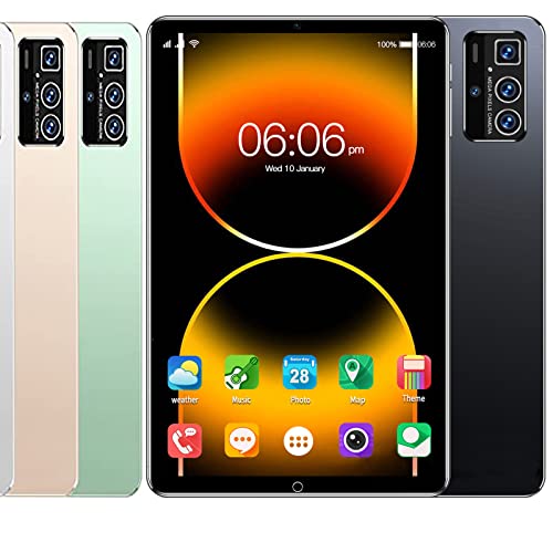 10.1-inch Tablet Computer 10 Core Android Ultra-Thin High-Definition Screen Learning Game Video Office 3800mah Battery Tablet Supports Double Sim Communication Function (Black)