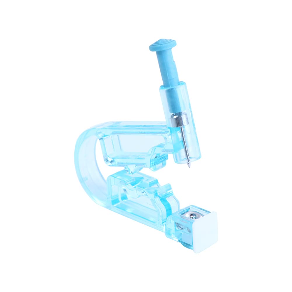 1 pcs Ear Piercing Tool,Disposable Nose Ear Piercing Tool Stainless Steel Ear Piercer Machine for Men Women (C)