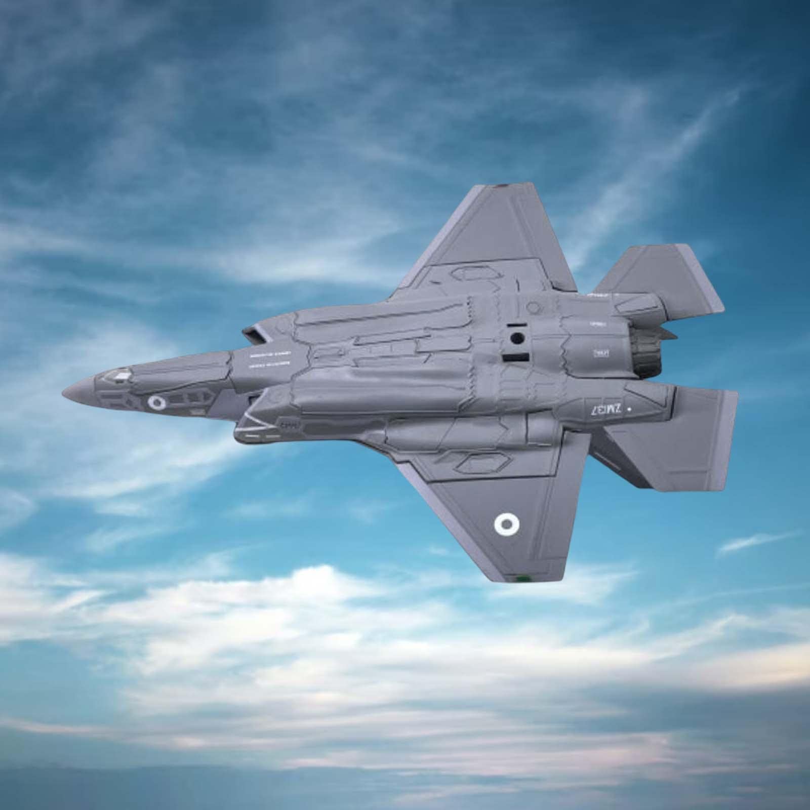 1:72 Scale F35 Plane Model with Display Stand, Metal Warplane Aircraft Fighter Toy for Desktop Shelf Decoration Collection