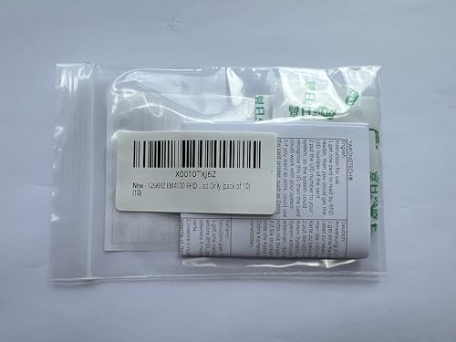 125KHZ EM4100 RFID Soft Paper Sticker Dia 30mm Read Only (Pack of 10)