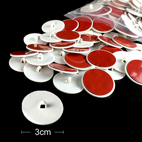 20 Pieces 3cm Diameter Ceiling Stick Adhesive Hooks Christmas Ball Adhesive Hanging Hooks Poster Pole Hook Sticky Top Accessories for Party Mall Advertising Christmas Ceiling Hanging Ornaments