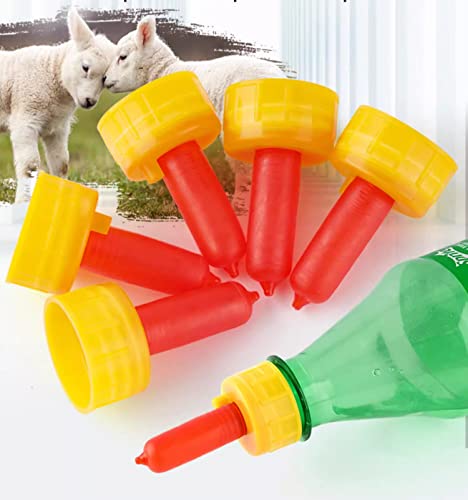 12 Pack Goat Nipple,Goat Supplies,Goat Bottles,Farm Supplies for Feeding Baby Goats Puppy