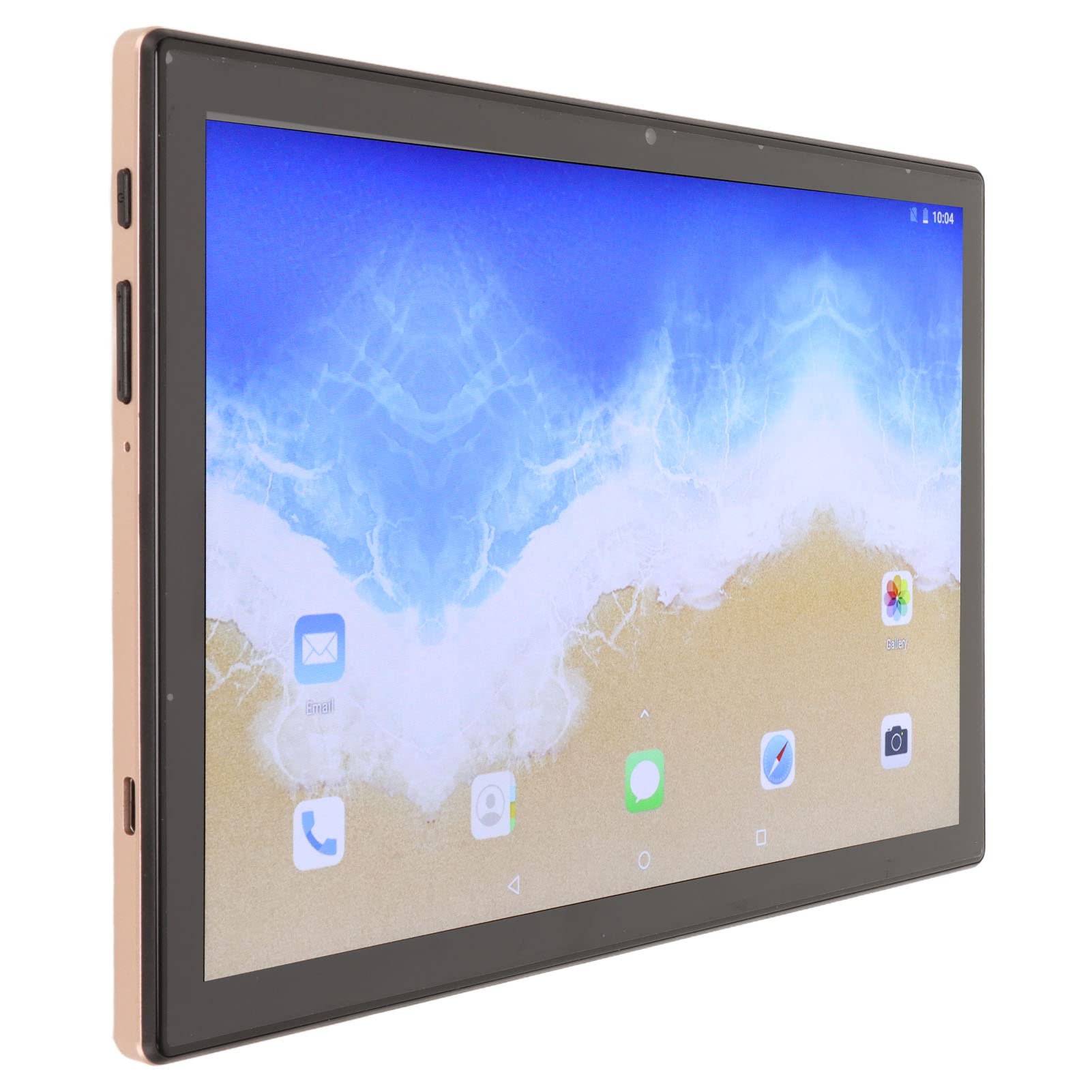 10 Inch Tablet 6GB 128GB 4G Kids Call Tablet 100240V Gold for Work (US Plug)