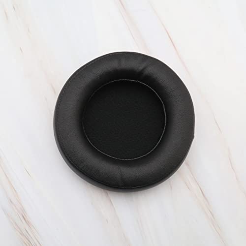 1 Pair Earpads Ear Cushions Protein Leather Memory Foam Replacement Repair Parts Compatible with Corsair Virtuoso RGB Wireless SE Headphones Black