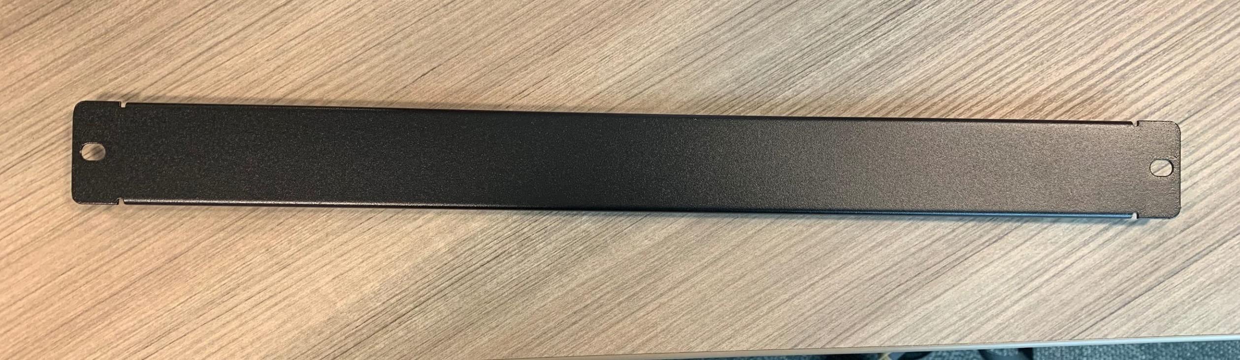 1 U 19 Inch Server Mount Blank Panel Spacer for Network Rack Enclosure Data Center Cabinet Gasket,Black Steel