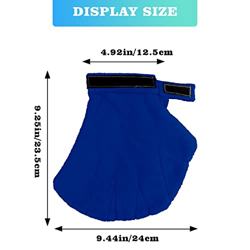 1 Pair Sugar Glider Bonding Mitt, Small Animal Anti-bite Gloves, Pet Anti-bite Protection Product, Pet Handling Gloves for Birds, Parrots, Guinea Pigs, Hedgehogs, Hamsters, Honey Glider (Blue)