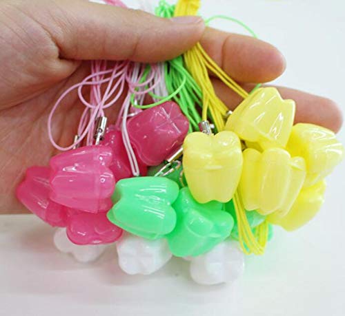 10 Pcs Plastic Baby Tooth Keepsake Box Teeth Storage Case Holders Portable Tooth Container for kids (Color Random)