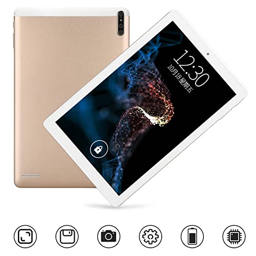 10 Inch Tablet pc, 6GB RAM 128GB ROM Octa Core Tablets, IPS HD Touch Screen and 3 Card Slots, 2.4g+5g WiFi, 8800mAh, 2.5Ghz CPU Tablet PC for 100β240V