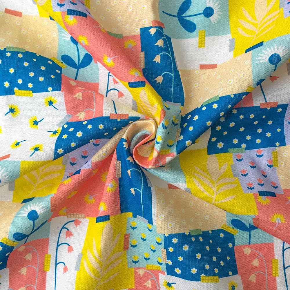 1 Yard - Colorful Pumpkin Cotton Fabric (Great for Quilting, Sewing, Craft Projects& More) CF083