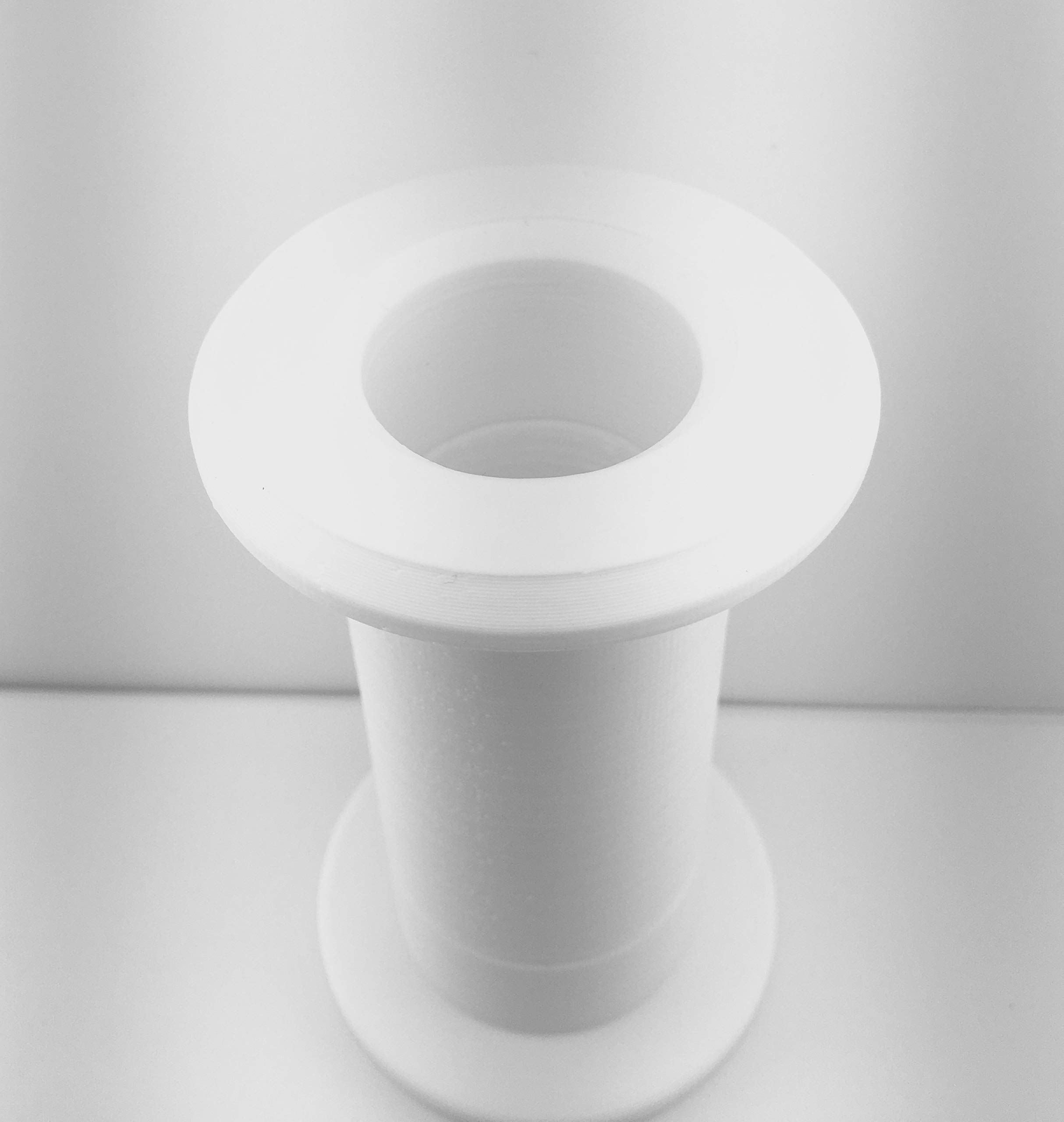 1.20" ID Cable Pass Through Wall Port 3 5/8" - 5 1/4" Wall Thickness (White) - Pass Cables from one Side of a Wall or Barrier to The Other.