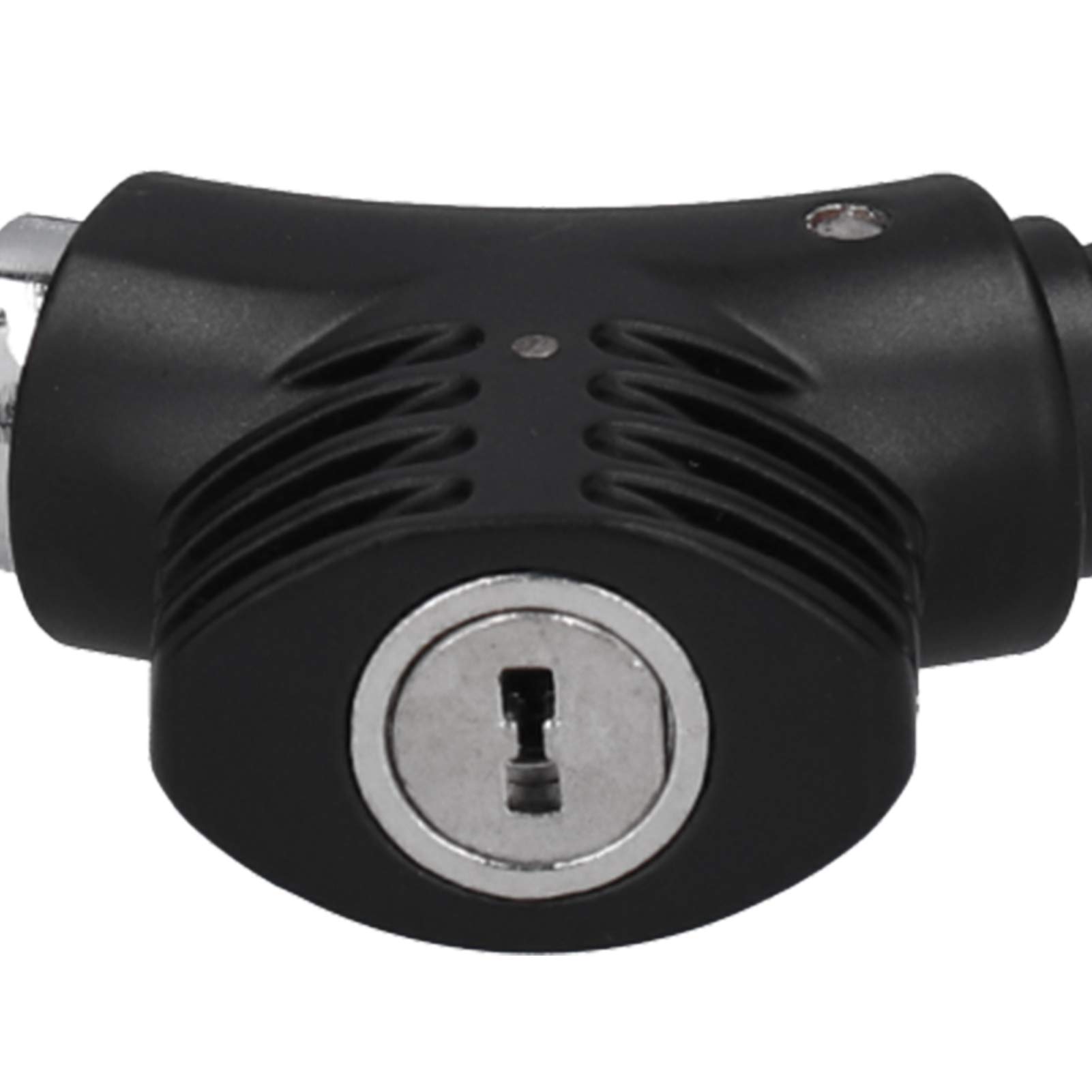 1 Set Anti-Pry Bike Lock, Bicycle Cable Lock, for Bike Bicycle(Reflective Matte Black)