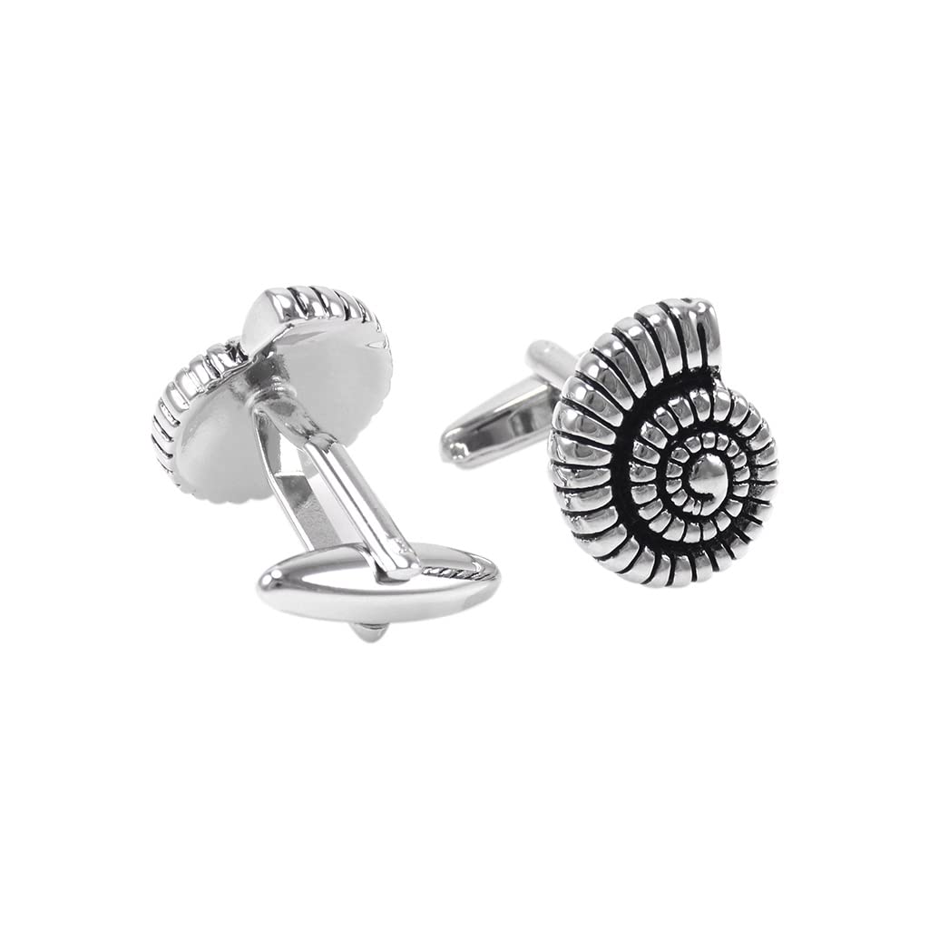 1 Pair Thread Cufflinks Men's French Shirt Sleeve Snailed Cufflinks Business Fancy (Color : A, Size : One Size) (A One Size)