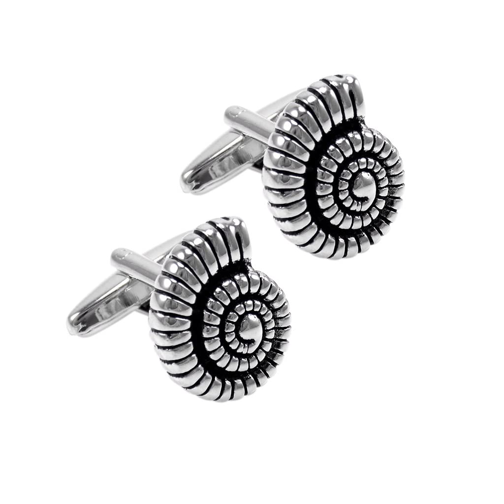 1 Pair Thread Cufflinks Men's French Shirt Sleeve Snailed Cufflinks Business Fancy (Color : A, Size : One Size) (A One Size)