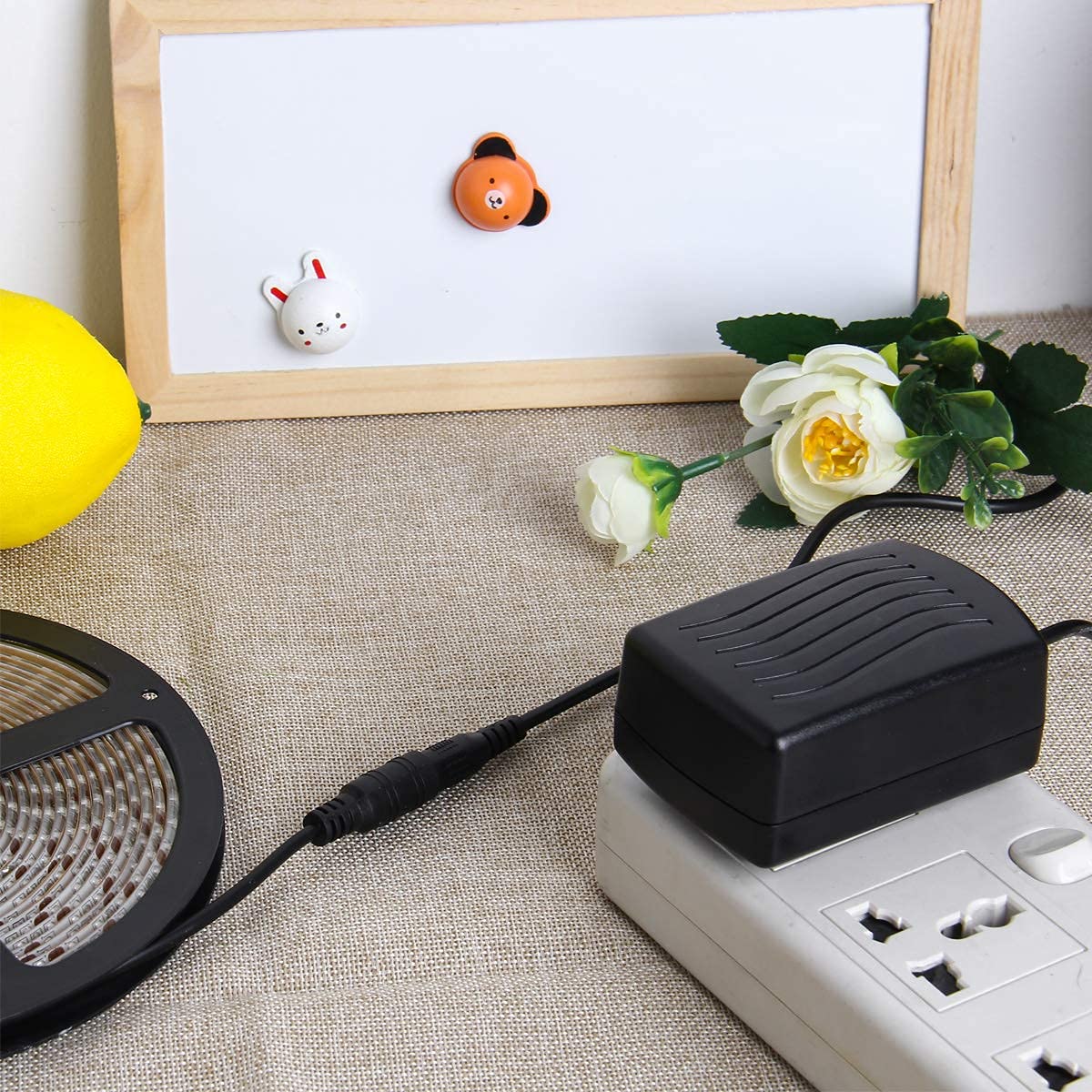 12V 3A Power Supply Adapter SUEPRNIGHT AC 100-240V to DC 12 Volt Power Supply Transformer Converter with 5.5mm x 2.1mm Plug for Router Led Strip Lights CCTV Camera