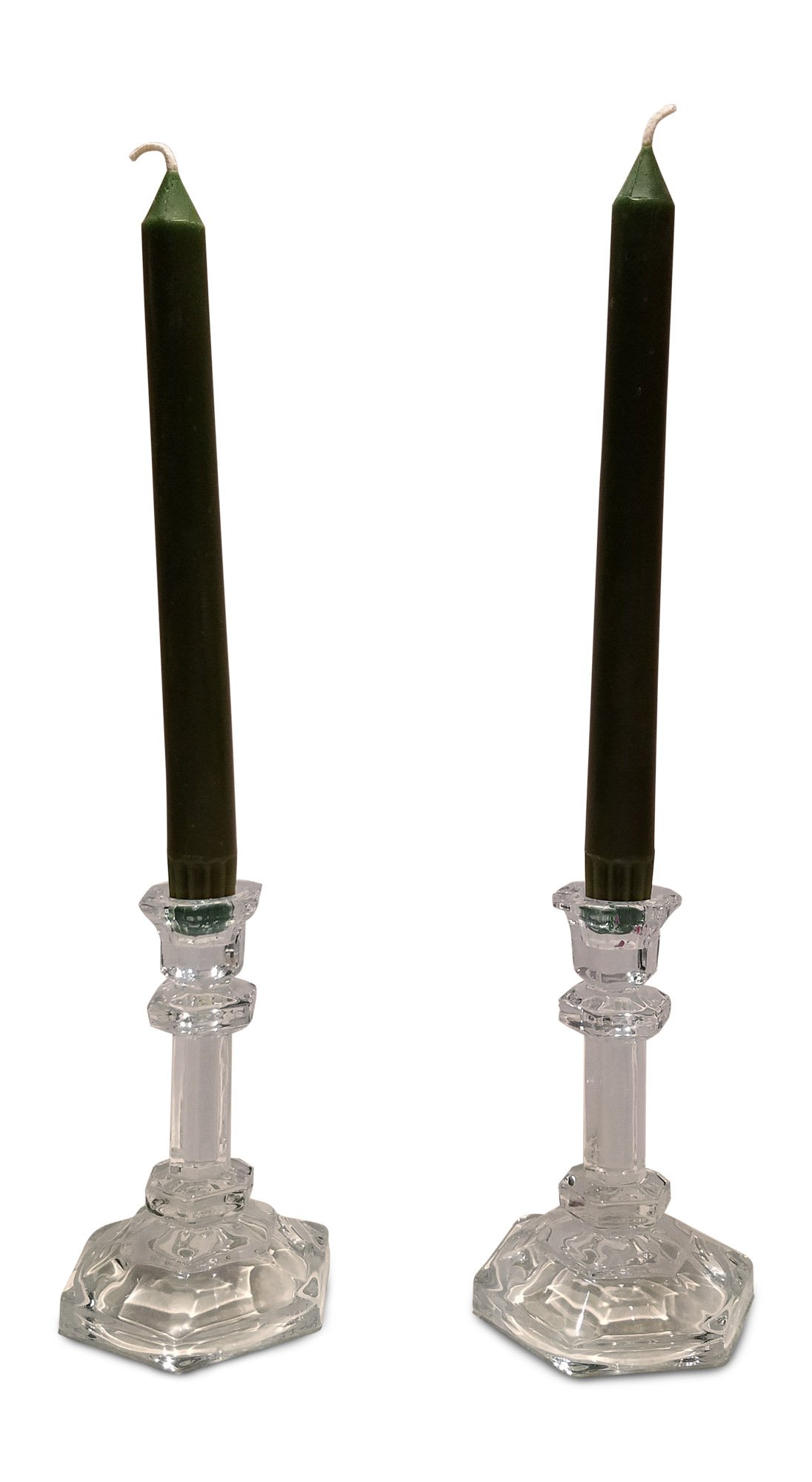 100% Pure Beeswax 10 inch Bayberry Scented Taper Candle Pair, Hand Poured by Hubbardston Candle Company