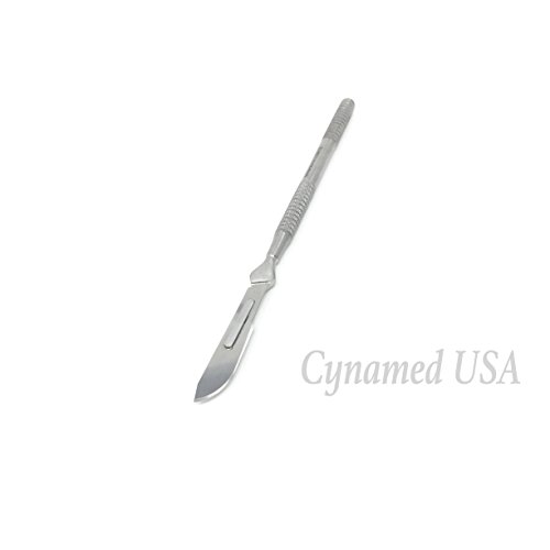 1 Round Scalpel Handle German Stainless No. 4 + 5 Sterile Surgical Blade No.22