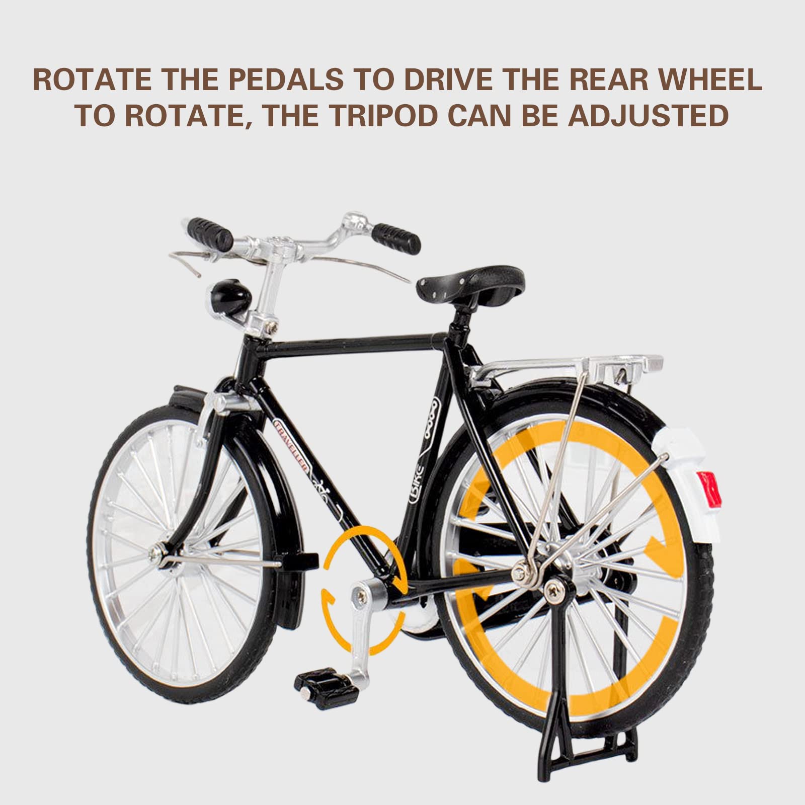 1:10 Retro Bicycles, Alloy Mini Bicycles, Miniature Bicycle Models, Finger Bicycles, Suitable for Collection and Bookshelf Display, from Daughter/Son