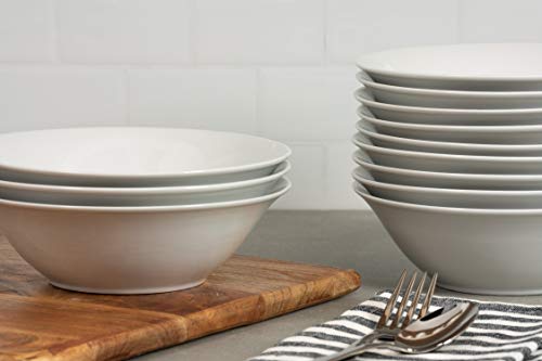 10 Strawberry Street 7" Catering Round Cereal Bowl, Set of 12 White