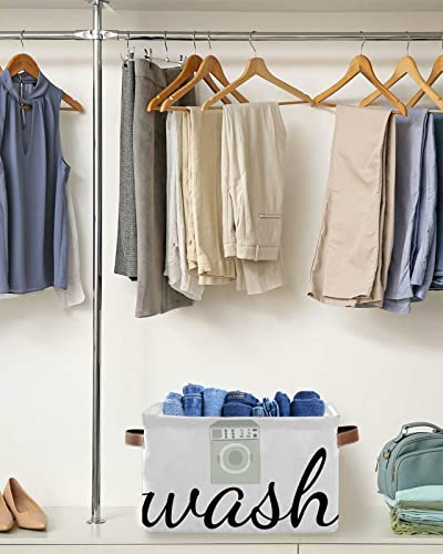 1 Pack Large Storage Baskets Bins Laundry Room Collapsible Storage Box Laundry Organizer for Closet Shelf Nursery Kids Bedroom Washing Clothes Washing Machine