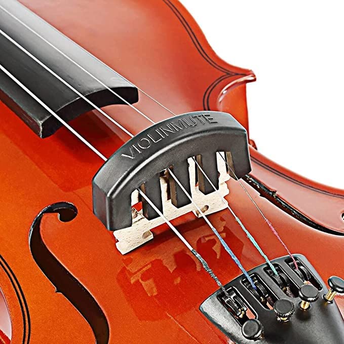 1 Pcs Ultra Rubber Cello Mute for Less Sound Practice - Cello 3/4-4/4 Silencer Cello Volume Reducer Violin Mute Violin Practice Silencer Bridge for Violin Musical String Instrument Accessories