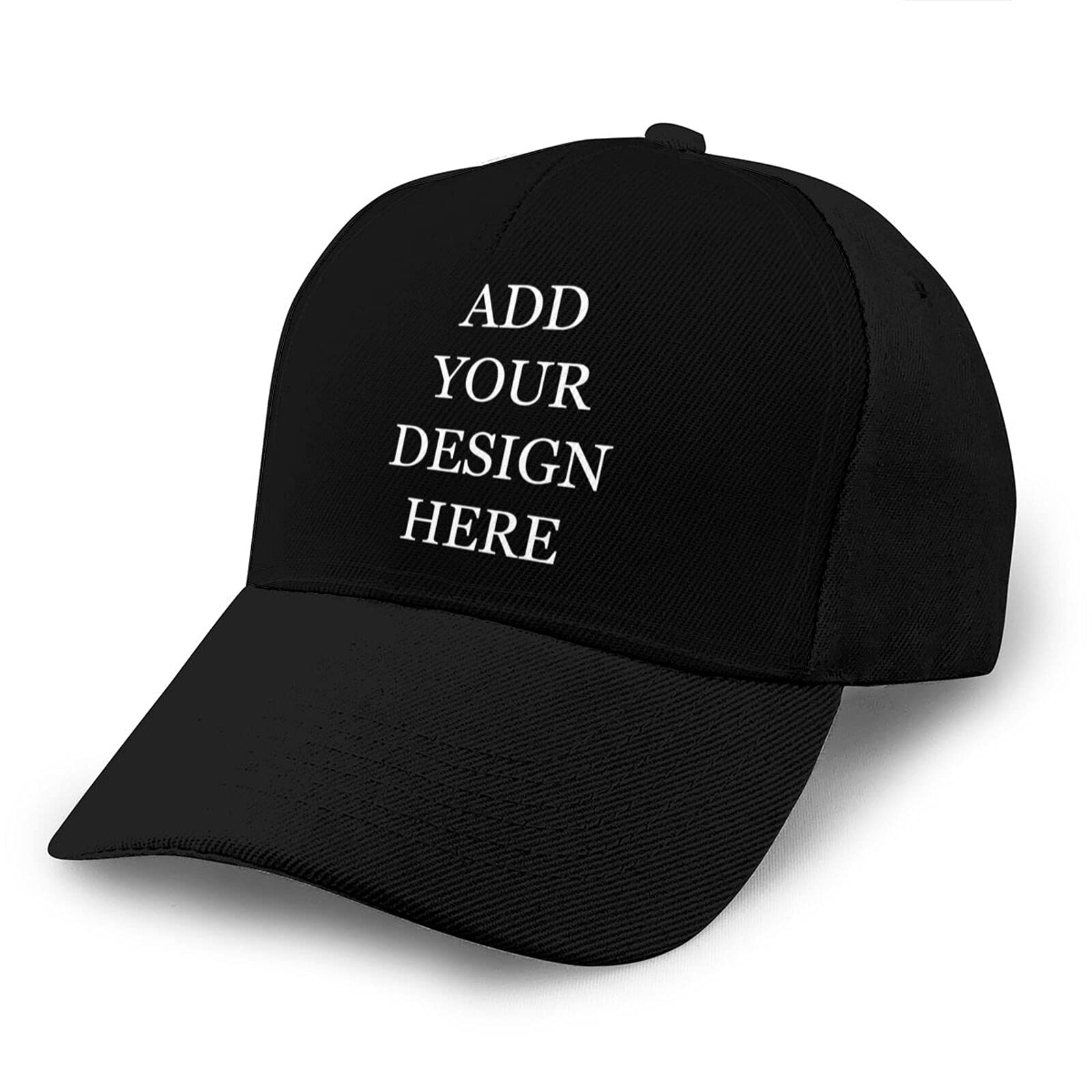 1-30 PCS Custom Personalized Hats for Men Design Your Own Text Truker Hat Flat Bill Baseball Cap Hip-Hop Snapback Hat (Truck Hat Black)