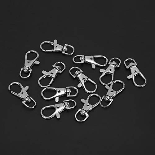 12 Pcs Pet Birds Foot Rings Cage Door Buckle Lock Claw Trigger Snap Hook Iron Anti-Escape Accessory for Pet Birds Parrot Small Animals