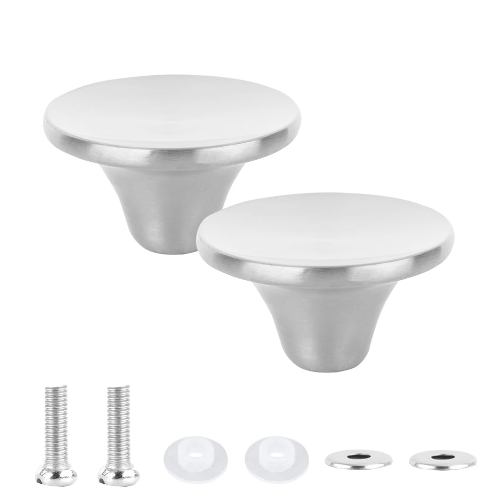 1 Set Silver Dutch Oven Knob Handle, Stainless Steel Pots Replacement Knob Dutch Oven Replacement Knob Compatible with Aldi, Le Creuset, Lodge and other Enameled Cast-Iron Dutch Oven