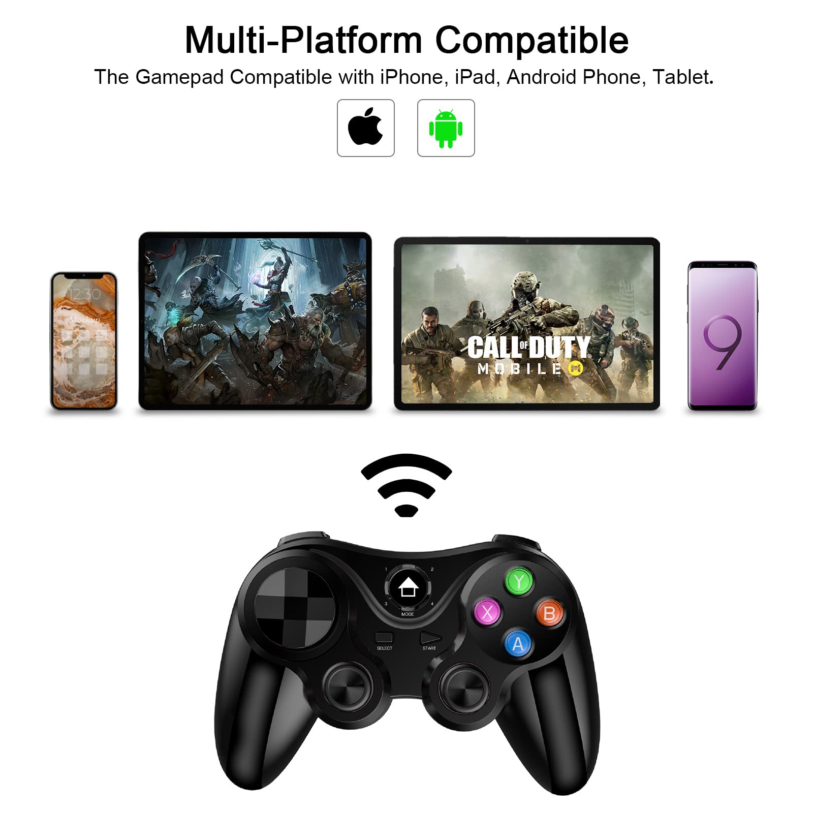 1/Controller for iOS Android (Black)