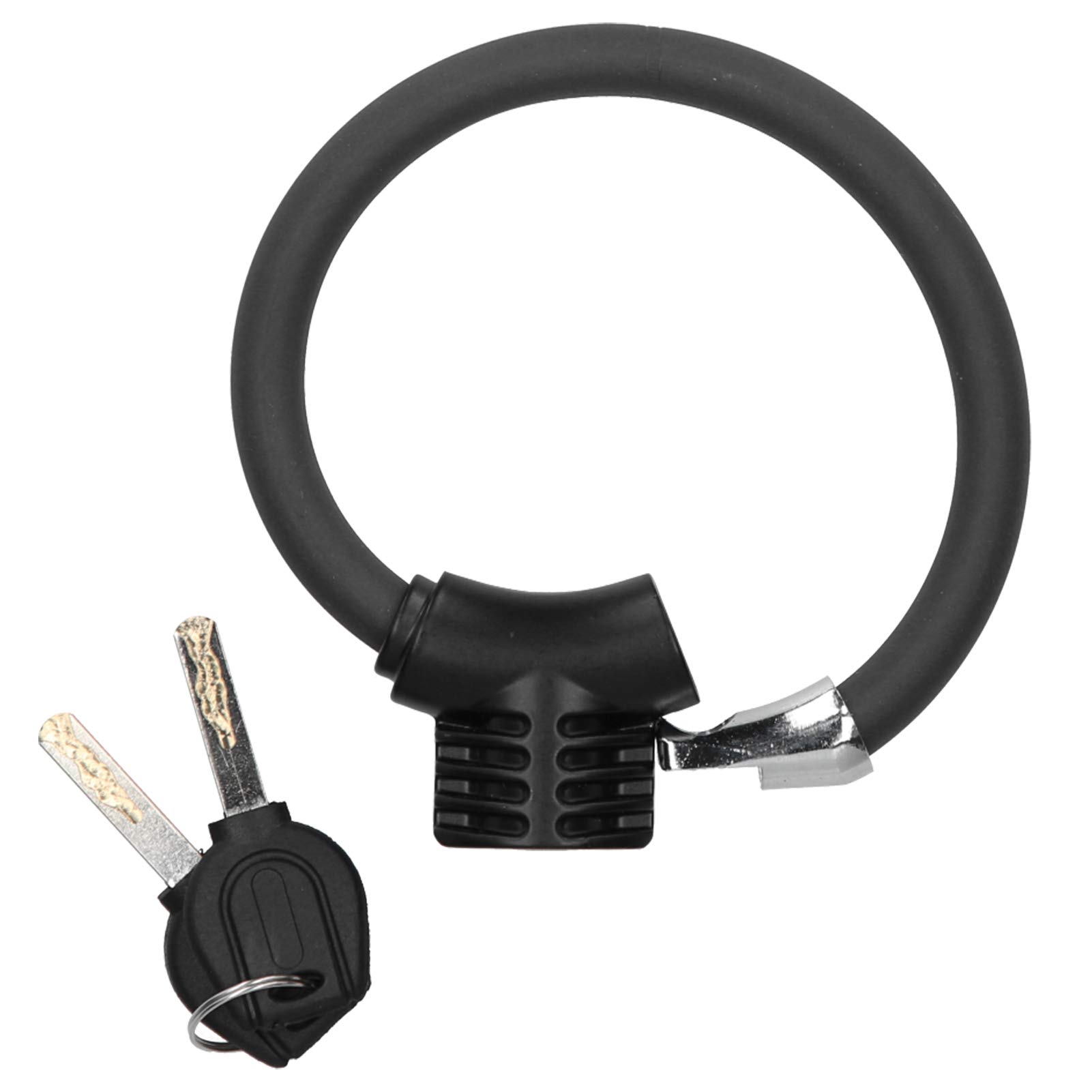 1 Set Anti-Pry Bike Lock, Bicycle Cable Lock, for Bike Bicycle(Reflective Matte Black)