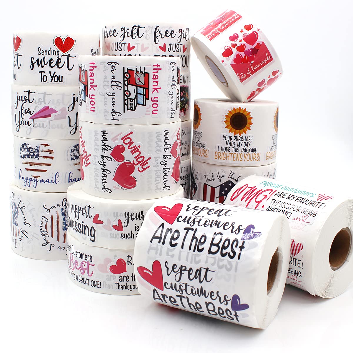 1.5'' Your Support is Such a Blessing Stickers,Thank You Stickers,Handmade Stickers,Business Stickers,Envelopes Stickers for Online Retailers,Handmade Goods,Small Business,500 Labels Per Roll