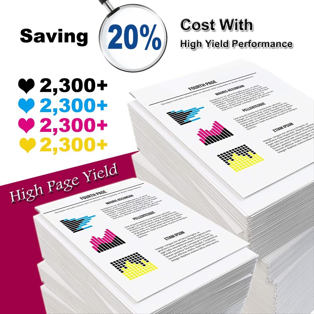 1-Pack Compatible High Capacity M C250 (408350) Imaging Toner Cartridge Used for Ricoh M C250FWB Printer (Magenta)