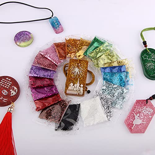 1 Set Glitter Powder Sequins Flakes Resin Epoxy Mold Filling Sequins for Nail Art Decoration DIY Jewelry Making