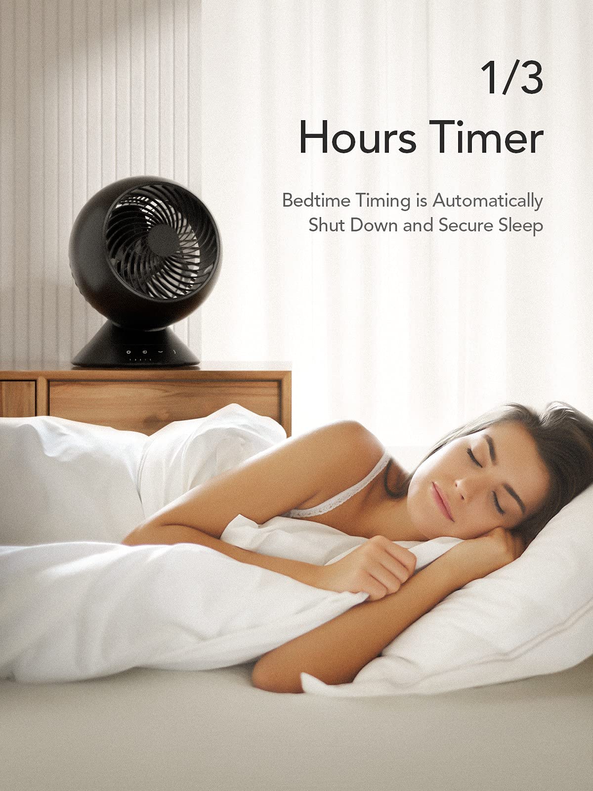 13 Inch Mid-size Cooling Fan Air Circulator, Oscillating Fan with Remote Control Portable Quiet for Home Office Use, KH-F533B, 13x10.4x10.4 in