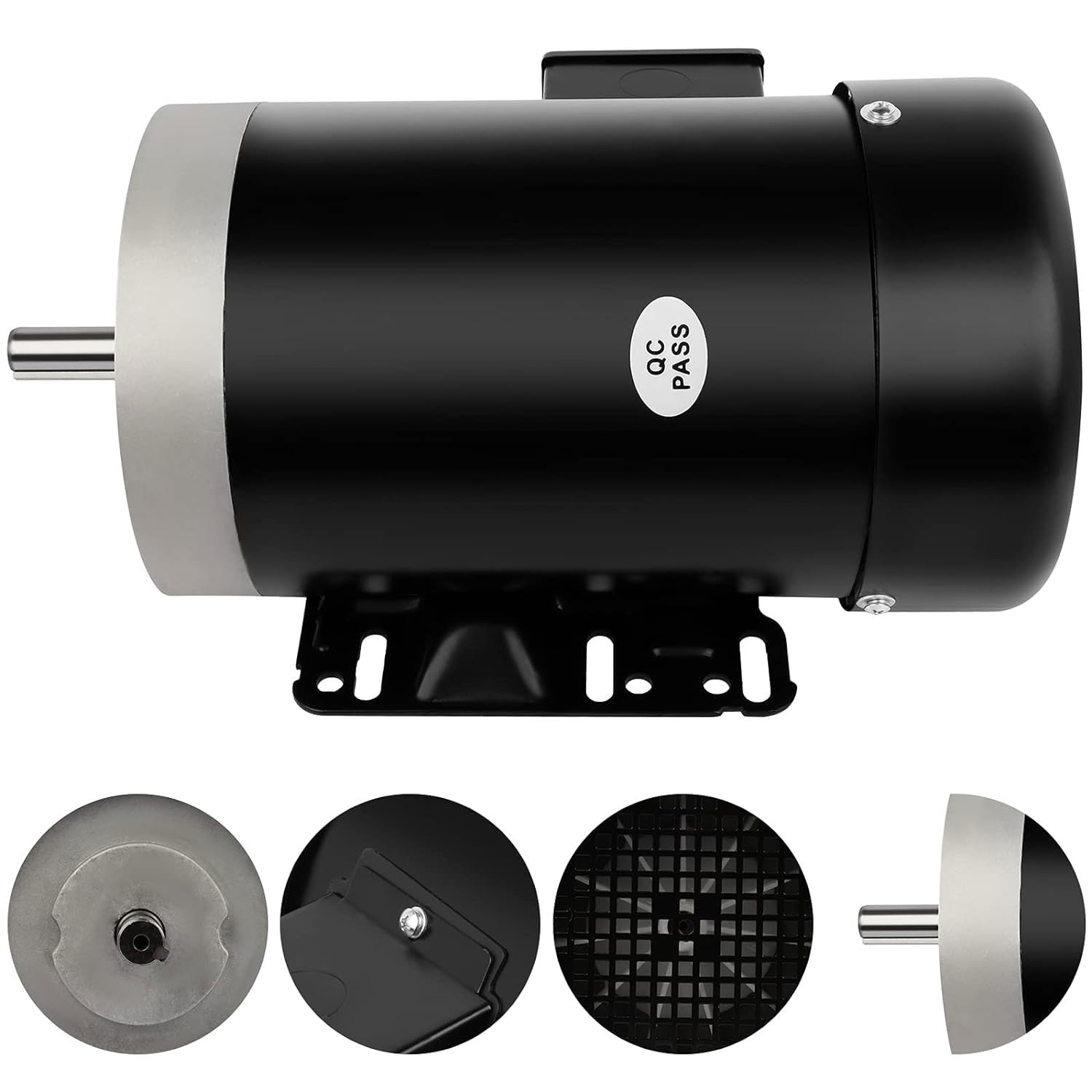 1.5HP Electric Motor 1750 RPM General Purpose Three Phase Motor 5/8" Shaft Diameter 4 Pole 56C TEFC 60HZ 230/460V