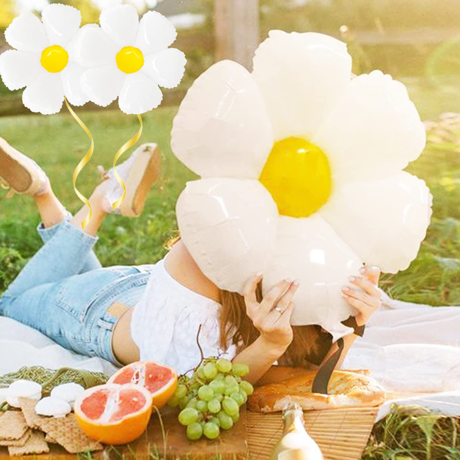 10 Pcs Daisy Balloons,