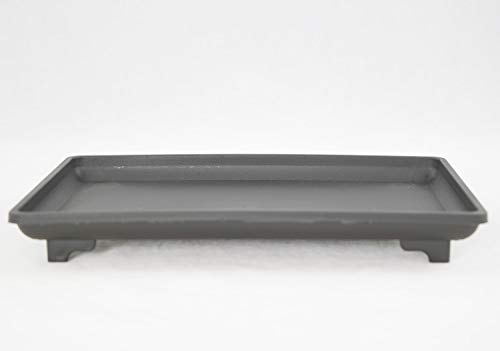 1 Rectangular Black Plastic Humidity/Drip Tray for Bonsai Tree and House Indoor Plantes - 9"x 6"x 1"